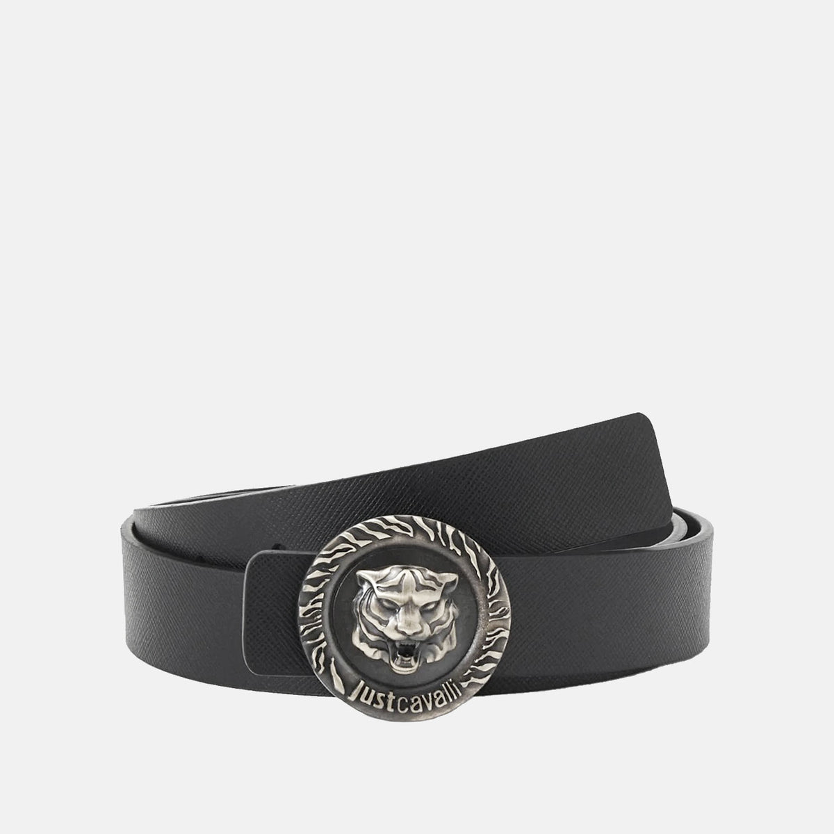 Just Cavalli Silver Tiger Emblem Reversible Belt | George Harrison ...