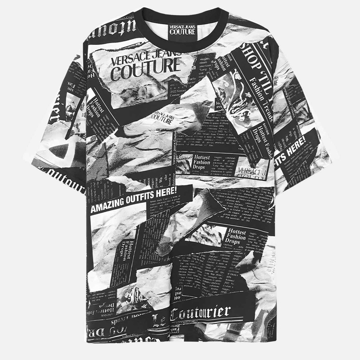 Versace Magazine Print Loose Fit Tee | George Harrison – George ...