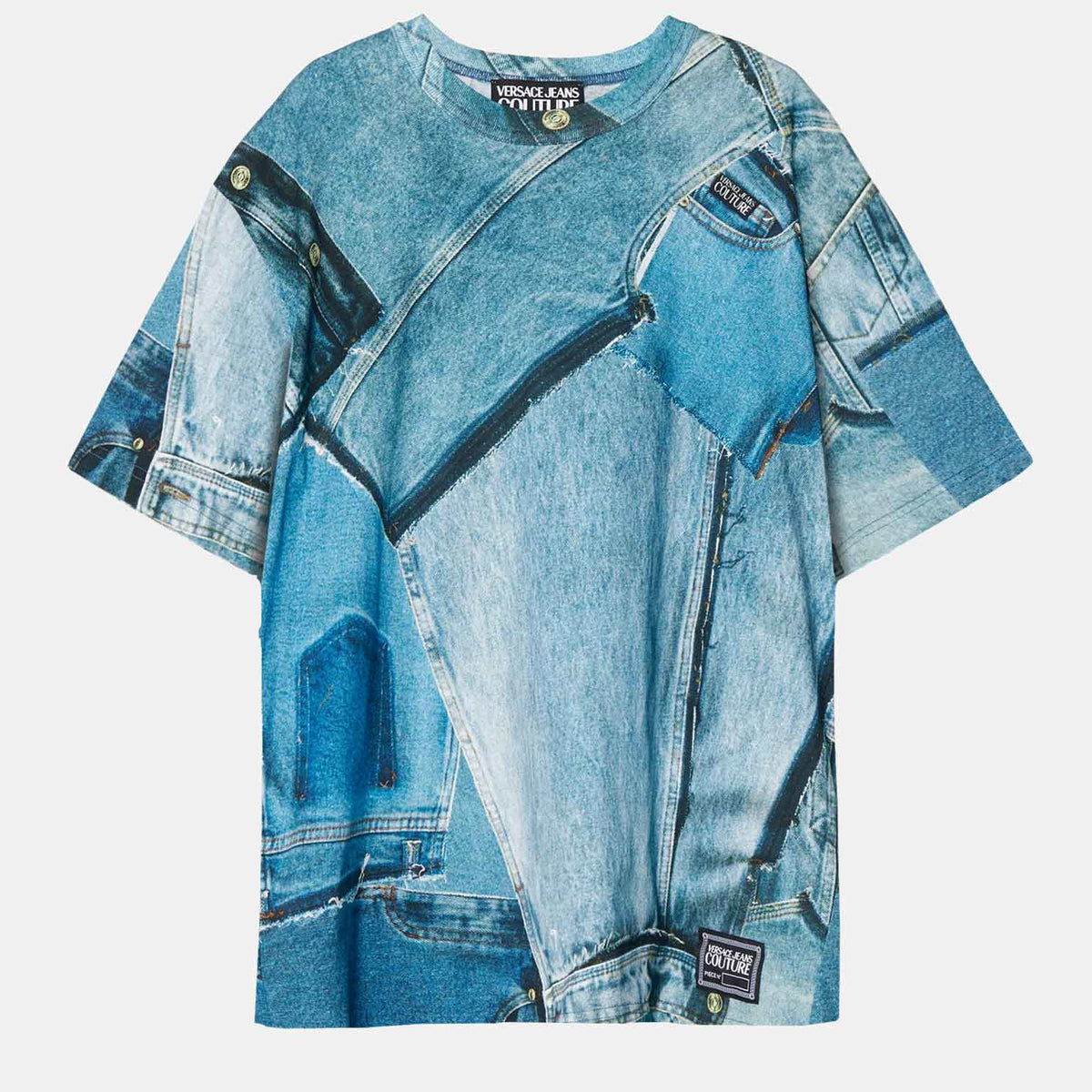 Versace Patch Denim Print Regular Tee | George Harrison – George ...
