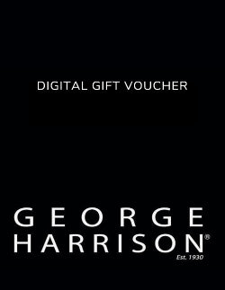 George Harrison Menswear Digital Gift Voucher